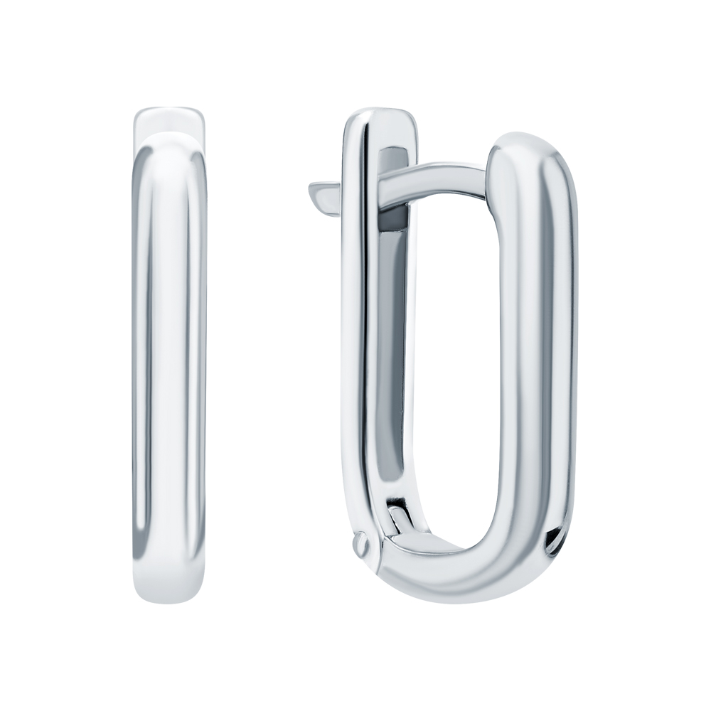 Серебряные серьги с корундом SUNLIGHT 02-2994/0КДА-00: белое серебро ...