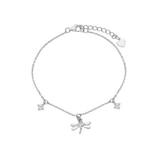 Серебряный браслет с фианитами SUNLIGHT S54938-B9W-01: белое серебро ...